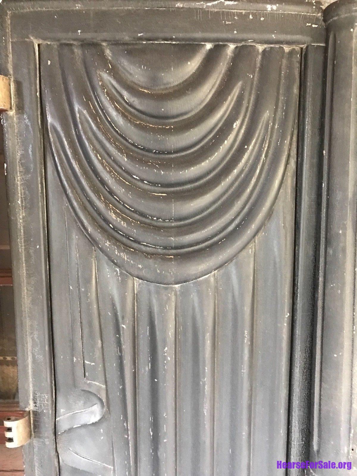 Victorian Horse-drawn Wood Hearse Doors - Hearse for Sale Archive